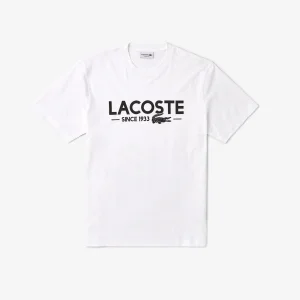 CAMISETA LACOSTE TH6541 SINCE 1933 LOGO CENTRAL BRANCO - Mystore ...