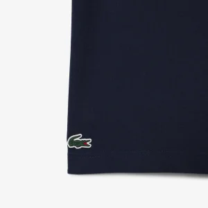 CAMISETA LACOSTE TH8916 SPORT ULTRA DRY LOGO LACOSTE AZUL MARINHO ...