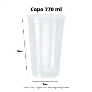 COPO 770ML PP TRANSPARENTE C/25 COPOZAN - DP Sachet