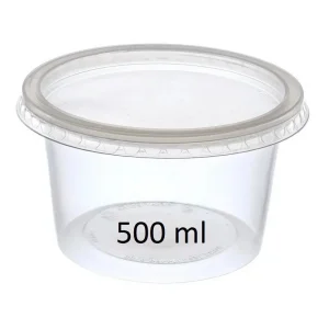 KIT POTE 500ML PP TRANSPARENTE C/25 COPOZAN - DP Sachet