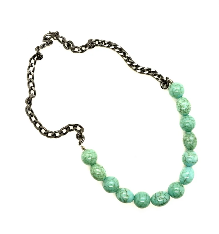 Colar de Bolas com Detalhes - Pura Graça Acessórios