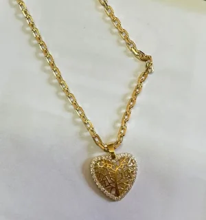 Colar Cartier Ping. Árvore da Vida Cravejado - Pura Graça Acessórios