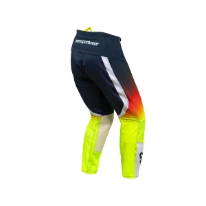 Calça ASW Podium Nitro Azul/Amarelo Flúor - Spinelli Motos Boutique