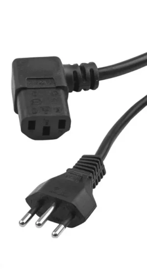 Cabo de Força CPU 5 Metros 3x0,75mm 90gr 10A - Cabo AC - Eletrônica System