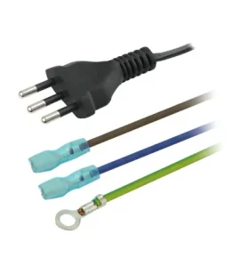 CABO AC FORNO MICROONDAS 16A 1,5M BRANCO 018-9000 - Eletrônica System