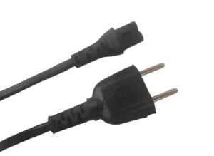Cabo AC de Força Tipo 8 10A 2P 180g 2x0,75 3m Preto - Plugue C7 ...