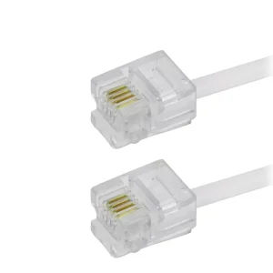 CABO RJ11 LISO 10 METROS P/TELEFONE BRANCO - Eletrônica System