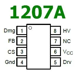 CI NCP 1207A SMD CIRCUITO INTEGRADO OSCILADOR FONTE NCP1207SMD ...