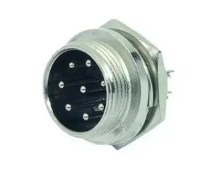 Conector Mike 8 Pinos Macho Metálico Painel - Eletrônica System
