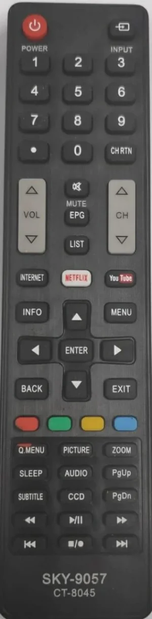 Controle TV Toshiba LCD Smart CT6800 CT8530 - Eletrônica System