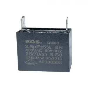 Capacitor Simples 2,5Uf Mfd 450V - D10989 D148276 - Faleiro Service